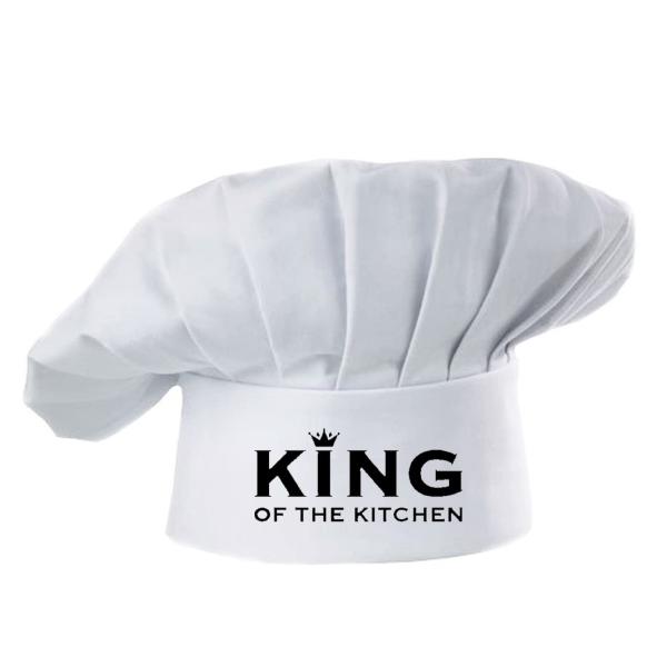 商品名: Hyzrz 面白いシェフハット - King of The Kitchen - 調節可能なキッチンクッキングハット 男女兼用 (ホワイト), ホワイト, One Size Hyzrz Funny Chef Hat - King o...