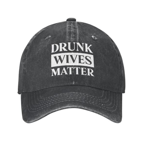 商品名:  Cryptomancy Funny Gift Hat Drunks Wives Matter Hat for Women Dad Hats Adjustable Hats Blackブランド: Cryptomancy商品サイズ:...