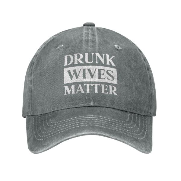 商品名:  Cryptomancy Funny Gift Hat Drunks Wives Matter Hat Men Baseball Hat with Design Hat Grayブランド: Cryptomancy商品サイズ: On...