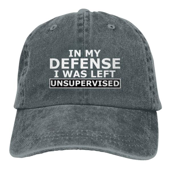 商品名:  in My Defense I was Left for Unsupervised Baseball Cap Gavin Funny Trucker Hat Fun Snapback Greyブランド: POFEISI商品サイズ...