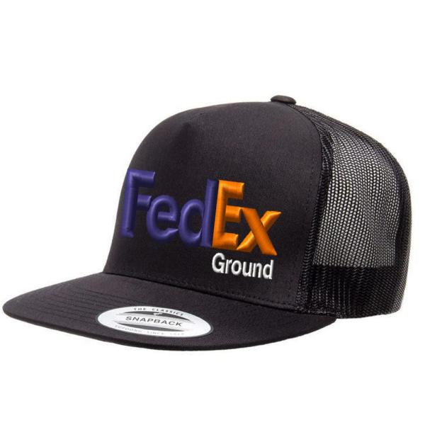 商品名:  CapRobot Custom Embroidered FedEx Ground Purple Orange Mesh Trucker Adjustable Snapback Hat Yupoong Baseball Cap -...