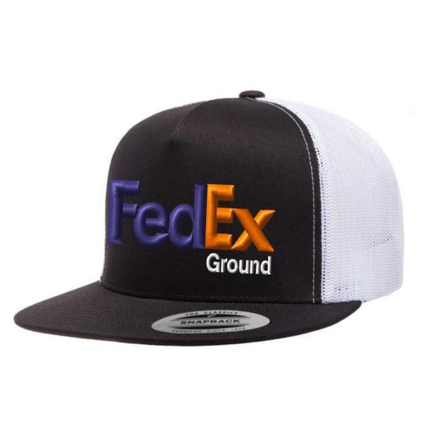 商品名:  CapRobot Custom Embroidered FedEx Ground Purple Orange Mesh Trucker Adjustable Snapback Hat Yupoong Baseball Cap -...