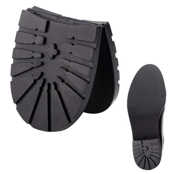 商品名:  AHANDMAKER Shoe Replacement Rubber Out Sole, Durable Rubber Half Sole and Heels Raised Grain Repair Sole Pad Shoe ...