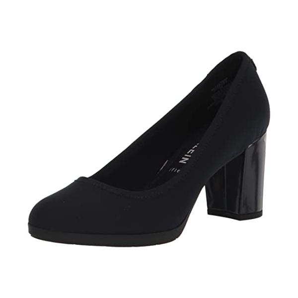 商品名: Anne Klein レディース Castana 快適なブロックヒールパンプス, ネイビー, 9 Anne Klein Women’s Castana Comfortable Block Heeled Pump, Navy, 9ブ...