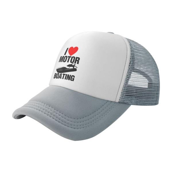 商品名:  Funny I Love Motor Boating Trucker Hat Men Women Youth Mesh Baseball Cap Gray Snapbackブランド: POFEISI商品サイズ: One Size...