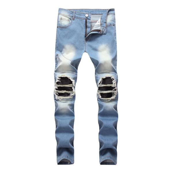 商品名:  DANT BULUN Men's Ripped Slim Straight Fit Moto Biker Jeans with Zipper Deco（36，9981）ブランド: DANT BULUN商品サイズ: 36高さ: 3...