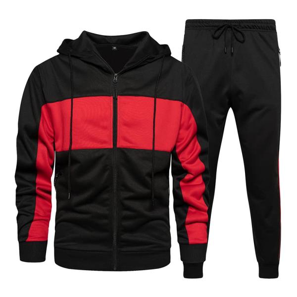 商品名:  LBL Leading the Better Life Men's Casual Tracksuit Set Long Sleeve Full-Zip Running Jogging Athletic Sweat Suit Bl...