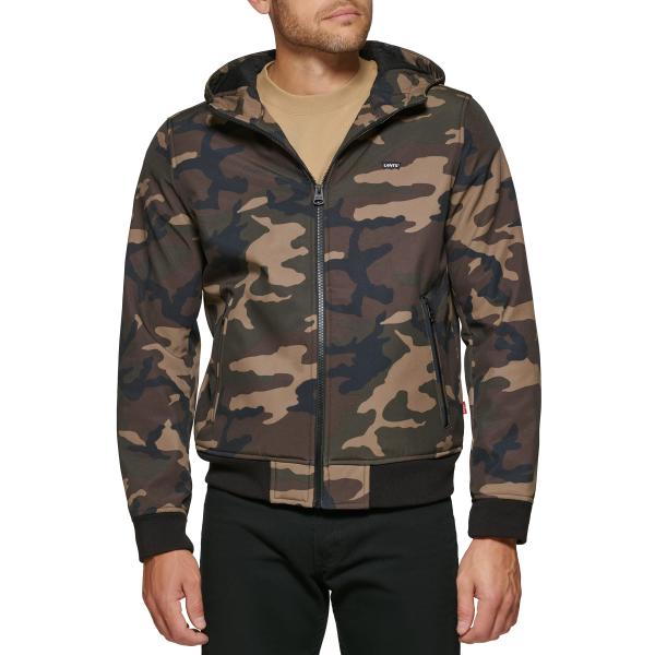 商品名: Levi's Men's Hooded Water Resistant Softshell Bomber Jacket, Camouflage, X-Large Levi's Men's Hooded Water Resistan...