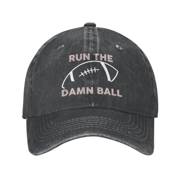 商品名:  Football Hat Run The Damn Ball Hat for Women Baseball Cap Trendy Hat Blackブランド: BATH BEES商品サイズ: One Size高さ: 16.205...