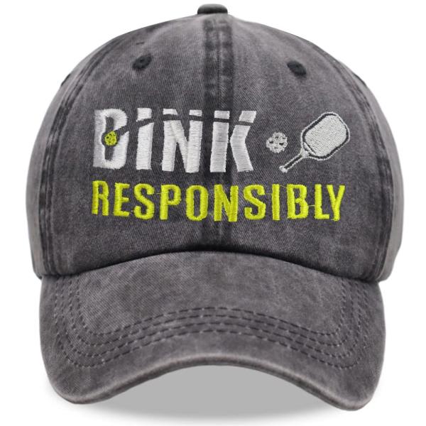 商品名:  Pickleball Gifts for Men Women, Funny Dink Pickle Ball Lovers Hat, Responsibly Pickleballs Adjustable Embroidered ...