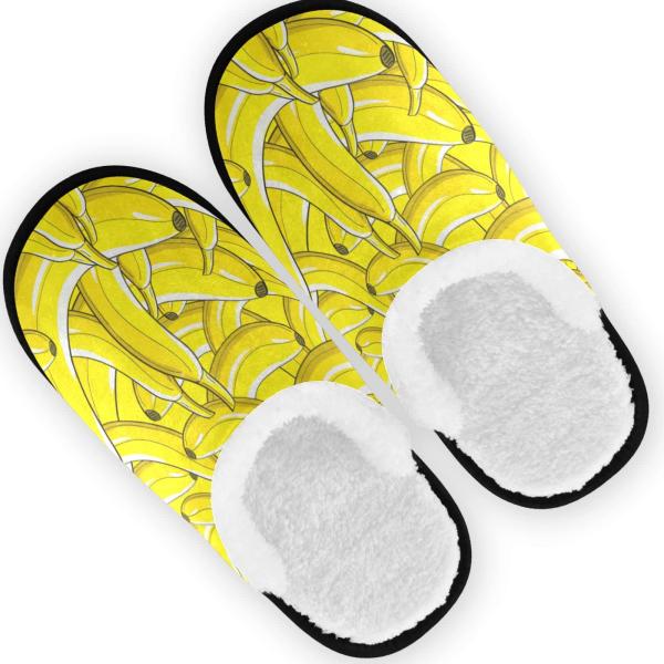 商品名:  Glaphy Yellow Banana Slippers for Women Men, Memory Foam House Slippers, Non-Slip Indoor Outdoor Winter Bedroom Sh...