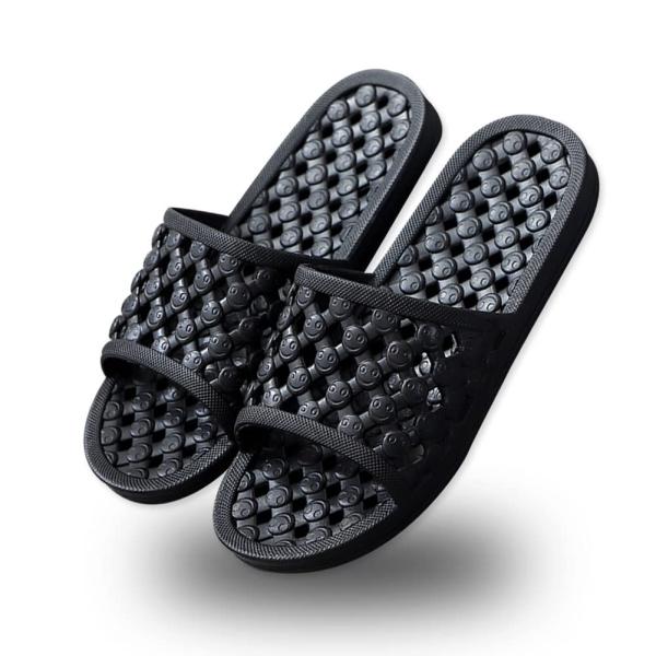 商品名: スリッパ, ブラック, 8.5-9.5 AYYDMY Shower Shoes Slippers for Women and Men, Bathroom Non-slip Shower Slippers Sandals, Cush...