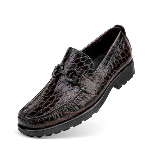 商品名: メンズレザーペニーローファー。, コーヒー, 10 Mens Luxury Leather Penny Loafer, Fashion Comfort Dress Shoes Classical Handmade Slip on ...