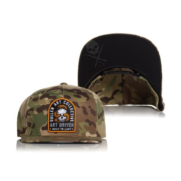 商品名:  Sullen Slither Snapback Tattoo Lifestyle Hat (Camo)ブランド: Sullen Art Collective商品サイズ: One Size高さ: 21.59cm横幅: 18.110...