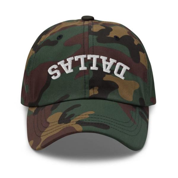 商品名:  Upside Down Dallas Hat, Inverted Dallas Embroidered Dad Cap Green Camo, One Sizeブランド: Generic商品サイズ: One Size重量: 94...