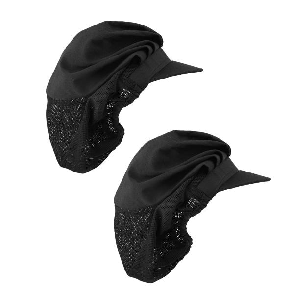 商品名:  Lusofie 2Pcs Chef Hat Kitchen Baker Cooking Chef Cap Black Food Service Hairnets for Women Men with Brimブランド: Luso...