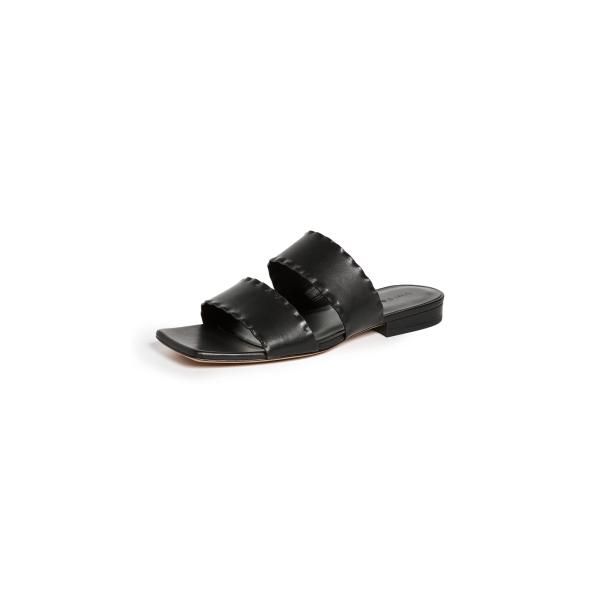商品名: Vince レディース Zofi Mafalda サンダル, ブラック, 6 Vince Womens Zofi Mafalda Slide Flat Sandal Black Leather 6 Mブランド: Vince商品サイ...