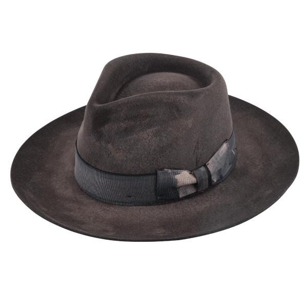 商品名:  Vintage Wide Brim Distressed Beach Hat fedoras Hat Classic Rancher for Men Women Wide Brim Roll with Lightning Log...