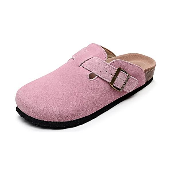 商品名: GUOLUOFEI クロッグ レディース クロッグ ミュール アウトドア ハウス スリッパ アーチサポート付き, ピンク, 10 guoluofei Clogs for Women,Womens Clogs and Mules O...