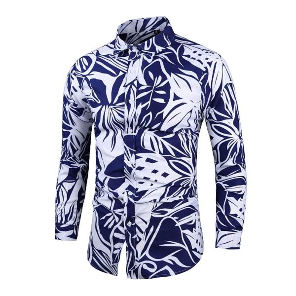 商品名:  Zeiyignr Floral Dress Shirt for Men Long Sleeve Hawaiian Button Down Tropical Flower Pattern Shirts Casual Beach P...
