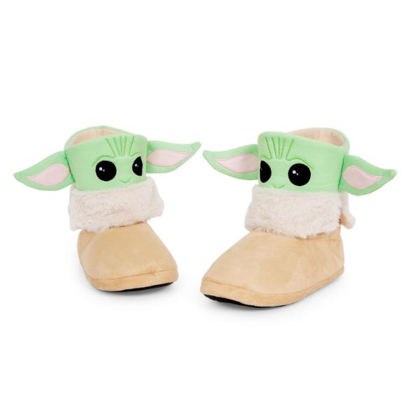 商品名: Ukonic Star Wars: マンダロリアン・グルーグ レディースブーツスリッパ | サイズ12, グリーン, 12 Ukonic Star Wars: The Mandalorian Grogu Women's Boot ...