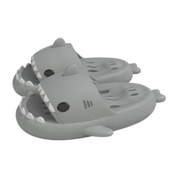 商品名:  Shark Slippers Women and Men, Bathroom Leaky quick-drying hollow,Pillow Slides Slippers Shower Slides Sandals | So...