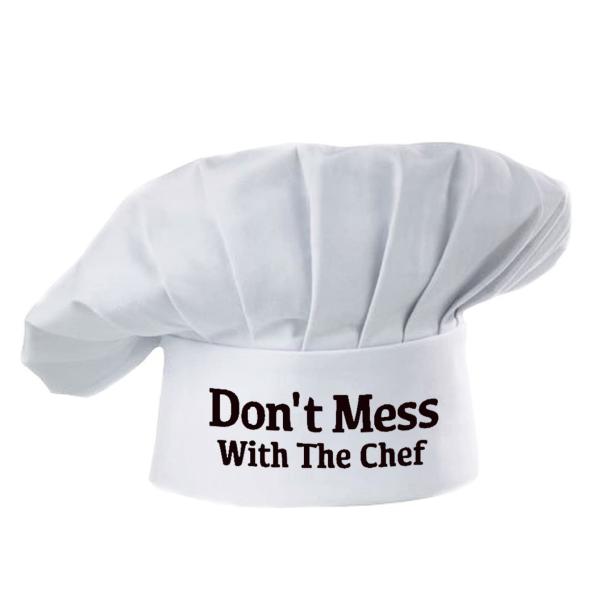 商品名:  Hyzrz Funny Chef Hat - Don't Mess with The Chef - Adjustable Kitchen Cooking Hat for Men &amp; Women (White)ブランド: ...