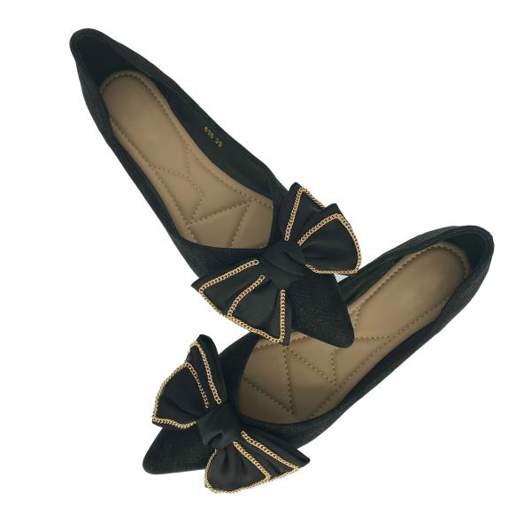 商品名:  ODORHEISAYO Women's Flats Pointed Toe Dressy Glittery Shoes Sparkling Bowknot Ballet Flats Comfortable Cozy Loafer...