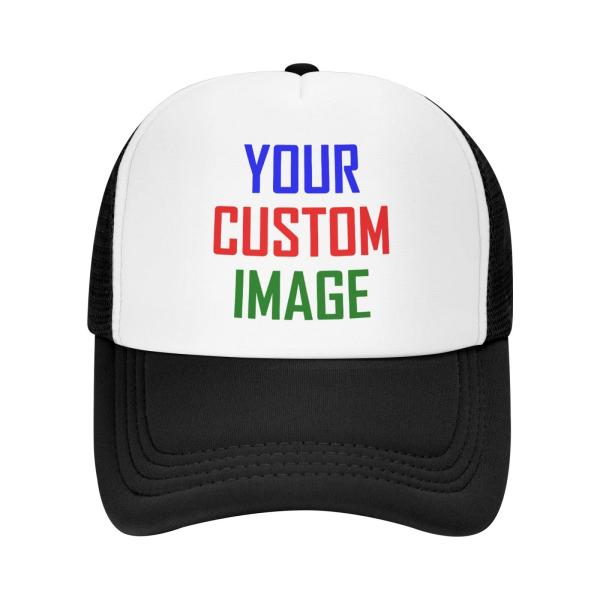 商品名:  Custom Baseball Hat Personalized Text &amp; Photo &amp; Logo Trucker Hat Baseball Cap for Men Womenブランド: Generic商品...