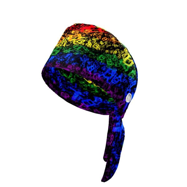 商品名:  GISPOG Women's Working Cap LGBT Pride Rainbow Gay with Button Sweatband,Ajustable Working Hat for Women Menブランド: G...
