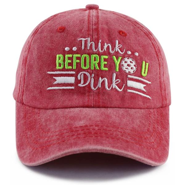 商品名:  Pickleball Gifts for Men Women, Funny Pickleball Accessories, Think Before You Dink Pickle Ball Lovers Hats, Adjus...