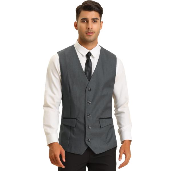 商品名:  Lars Amadeus Business Gray Suit Vest for Men's Slim Fit V-Neck Sleeveless Dress Vest Wedding Waistcoat XX-Largeブラン...