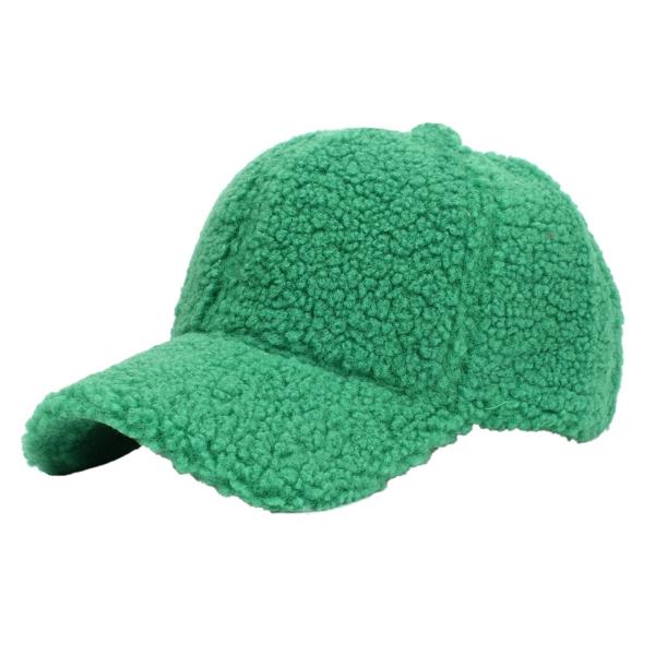 商品名:  Caps for Ladies Faux Lamb Wool Baseball Cap for Men Women Teddy Fleece Sports Hats Warm Winter Outdoor (Green, One...