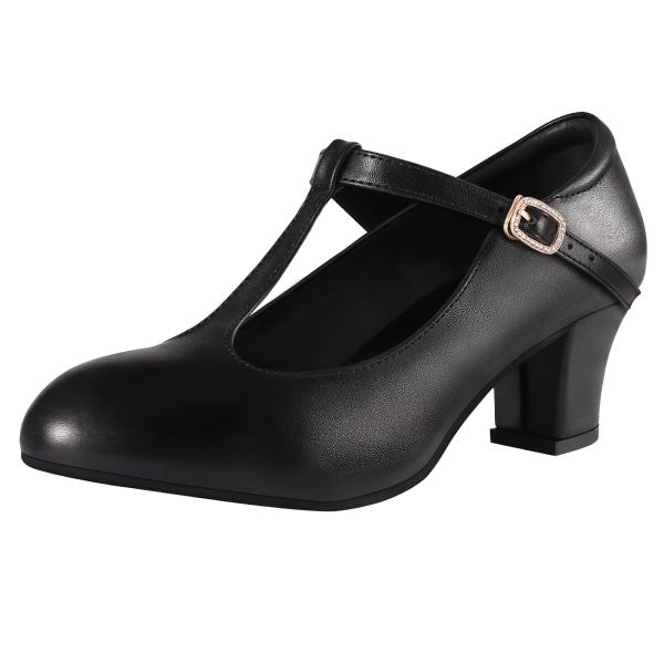 商品名:  Women's T-Strap Character Shoes Latin Ballroom Dance Heels Black Wedding Pumps, Black 8.5 M USブランド: Sogebo商品サイズ: 8...