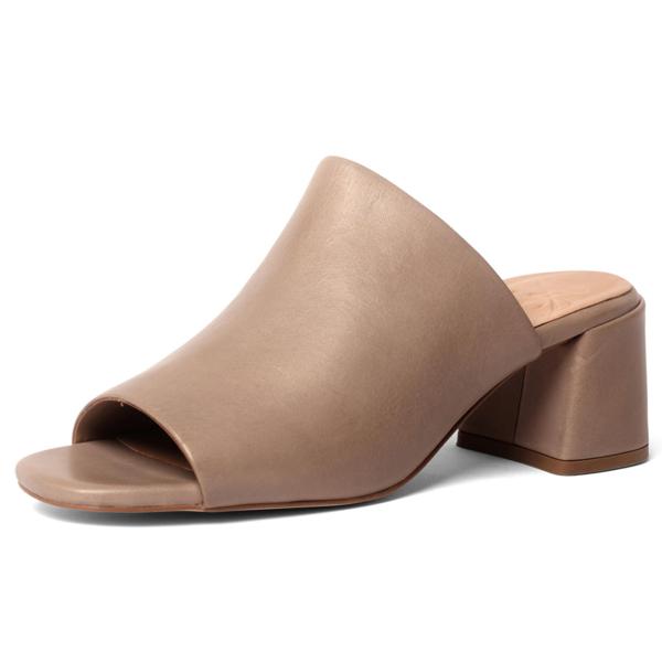 商品名:  Anthony Veer Lotte Block Sandals for Women | Italian Leather Upper | Leather Lining | Ortholite〓 Cushioned Footbed...