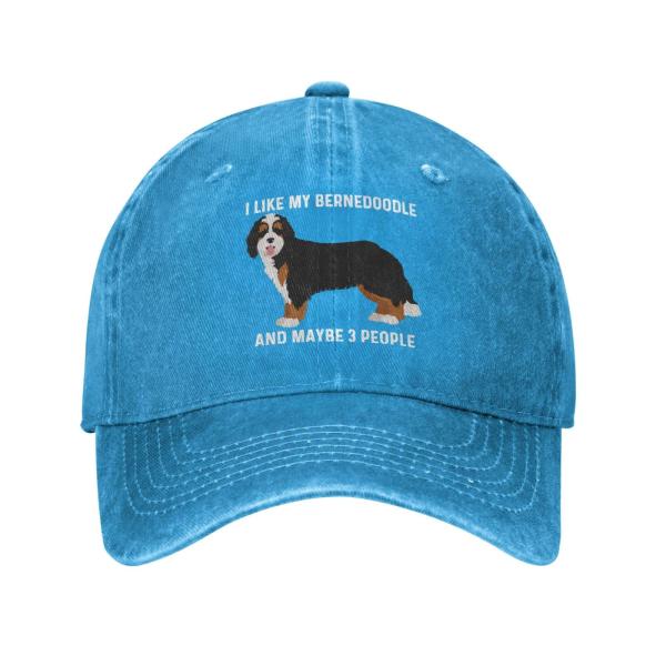 商品名:  JABB Bernedoodle Hat Hat I Like My Bernedoodle and Maybe 3 People Cap Women Dad Hat Funny Caps Blueブランド: JABB商品サイズ...