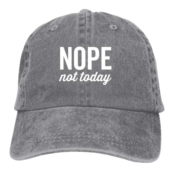 商品名:  Nope Not Today Baseball Cap Vintage Adjustable Washed Hats Twill Plain Cowboy Hats Denim Dad Hat for Men Women Boy...
