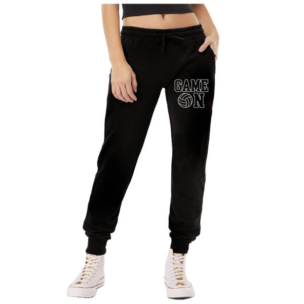 商品名: Tstars バレーボール ギフト パーカー ティーン ガールズ レディース ファン ラブ スウェットシャツ パーカー, ジョガー2 / ブラック, Small Game On Volleyball Joggers for Wom...