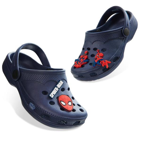 商品名:  Marvel Boys Clogs with Removable Rubber Charms, Non Slip Sole - Boys Gifts (Navy, 1 US)ブランド: Marvel商品サイズ: 1 Big Ki...