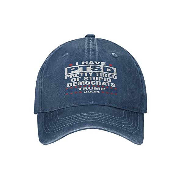 商品名:  Hat 2024 Pretty Tired of Democrats Funny Political Hats Vintage Adjustable Baseball Cap Cotton MAGA Hat Navyブランド: ...