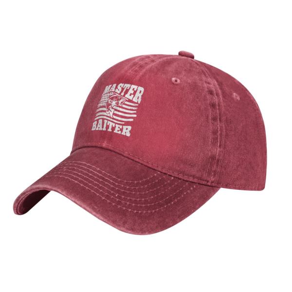 商品名:  Fishing Master Baiter Hats Cowboy Cap Adjustable Fashion Trucker Dad Hat for Men Women Redブランド: wikjxiz商品サイズ: One ...