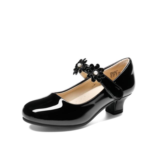 商品名:  DREAM PAIRS SDFL2317K Mary Jane Dress Shoes Pumps Low Heels Flower Party Wedding Princess Black 3 Little Kidブランド: ...