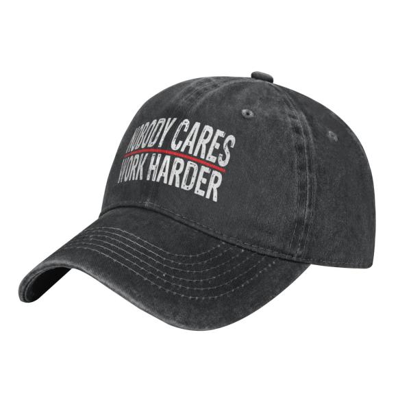 商品名:  Vintage Baseball Cap for Men Women Nobody Cares Work Harder Cotton Dad Hat Adjustable Trucker Sports Hat Blackブランド...