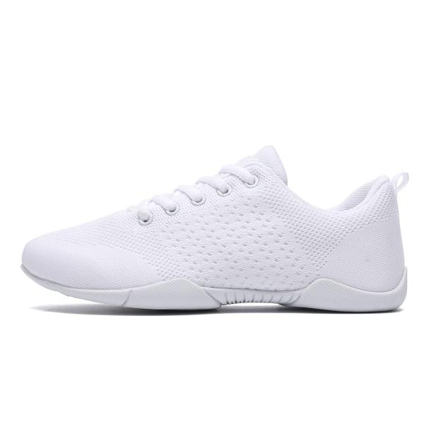 商品名:  TWDKCHER Cheer Shoes for Womens White Youth Cheerleading Shoes Dance Athletic Training Breathable Fabric Dancing L...