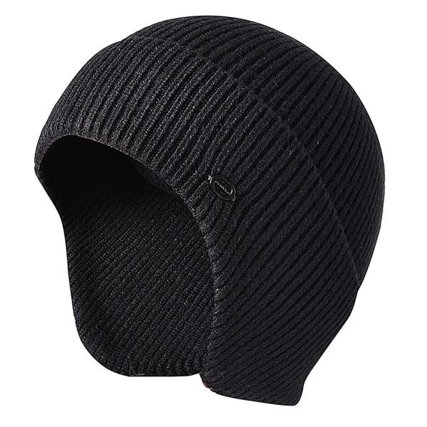 商品名:  Beanie Knit Hat for women&amp;men Winter Warm Hats with Earflap for Guys Thick Skull Cap in Cold Weather Slouchy L...