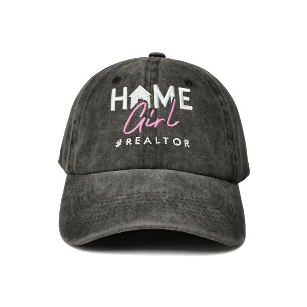 商品名:  Hepandy Embroidered Home Girl Baseball Cap, Embroidery Cotton Distressed Realtor Hat for Real Estate Agent, Washed...