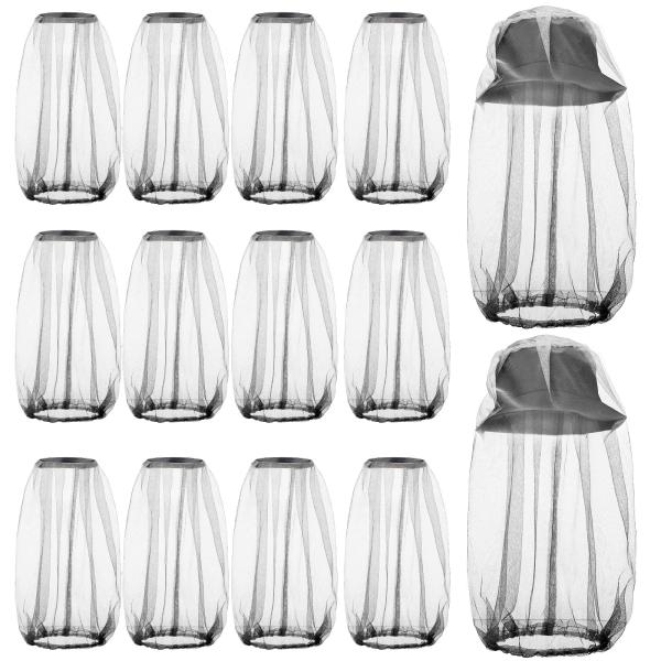 商品名:  Funtery 12 Pcs Mosquito Head Mesh Face Fly Netting Hood Protecting Sun Fishing Hat with Net for Men Women(Gray)ブラン...