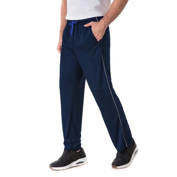 商品名:  Men's Sweatpants Casual Loose Fit with Reflective Stripes Jogger Pants Elastic Waist Drawstring Closure with Zippe...