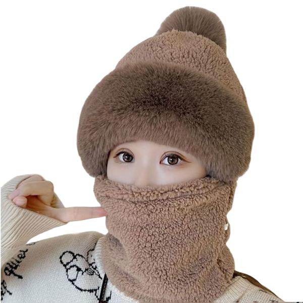 商品名:  Women's Cycling Windproof Scarf Hat, 3 in 1 Winter Windproof Hat Scarf (Coffee)ブランド: LELEBEAR商品サイズ: One Size商品番号: ...
