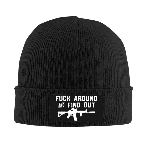 商品名:  GHBC Fuck Around and Find Out Beanie Womans Beanie Cap Men Winter Warm Hat Blackブランド: GHBC高さ: 2.4892cm横幅: 13.9954c...